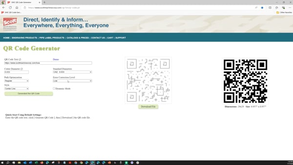 Engraving Software - QR Codes