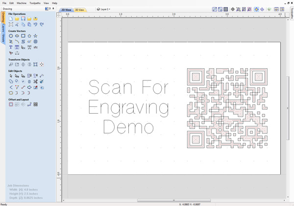 Engraving Software - QR Codes